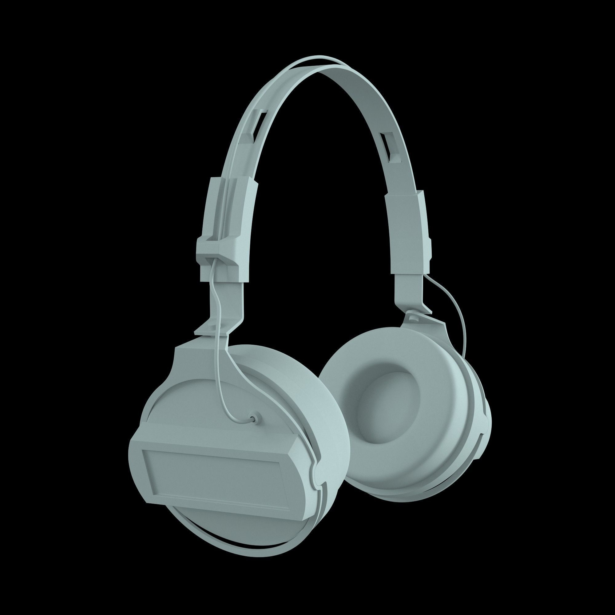 Military tactical concept headsets mid poly model 3D model | CGTrader