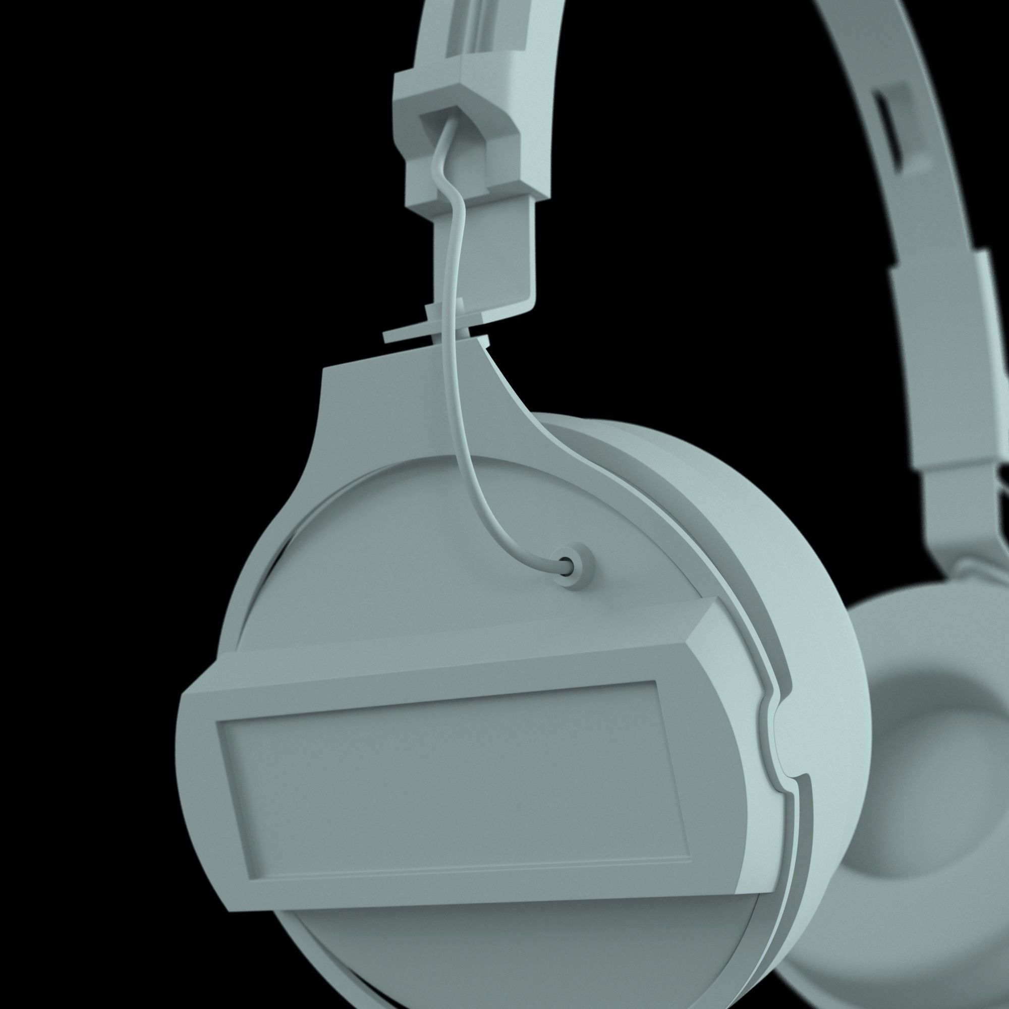 Military tactical concept headsets mid poly model 3D model | CGTrader