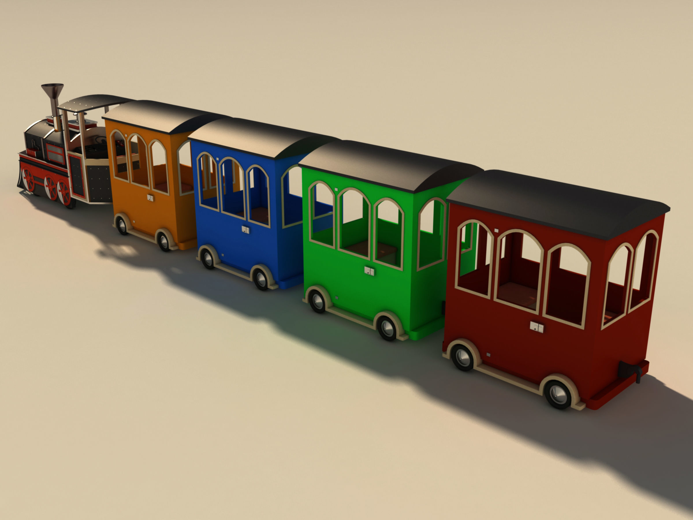 3D model Miniature Train VR / AR / low-poly | CGTrader