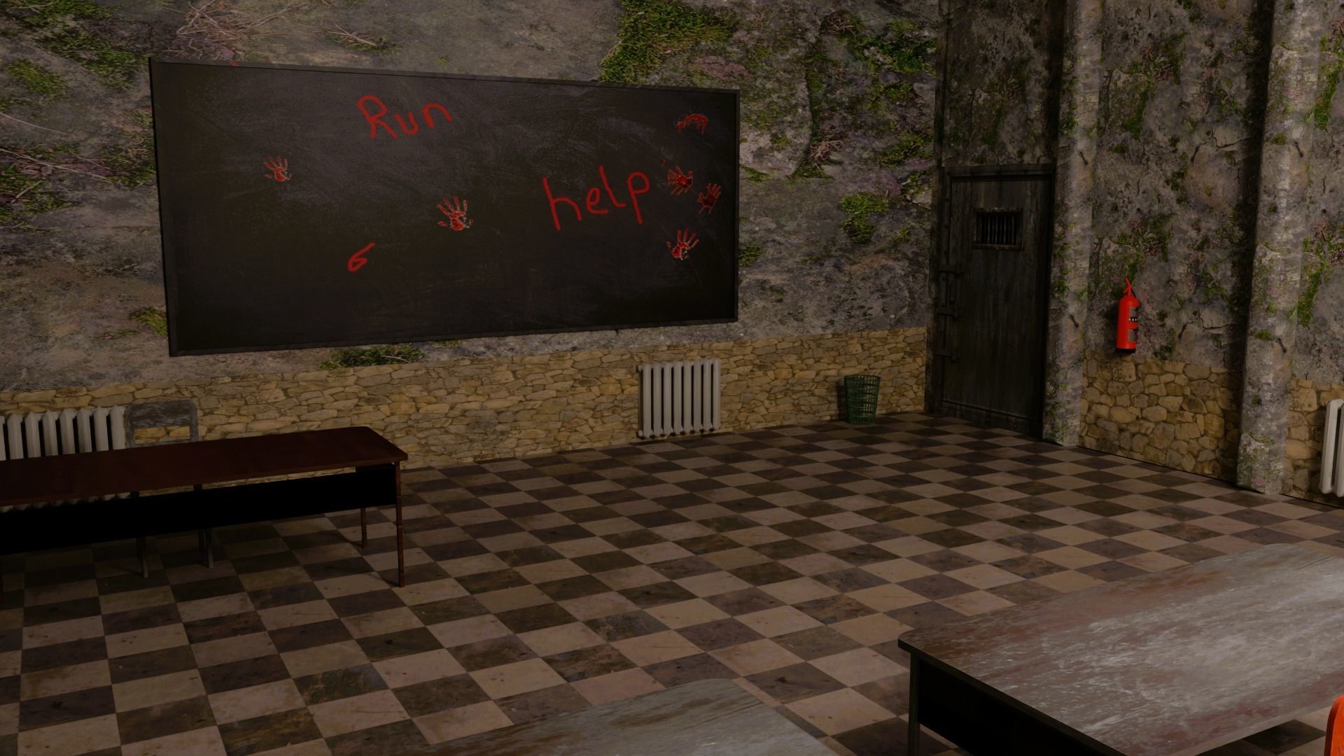 3D model Scary School VR / AR / low-poly | CGTrader