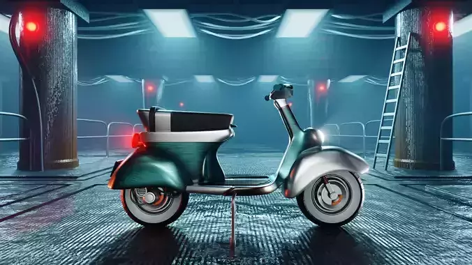 Moped 3D Asset 3D model | CGTrader