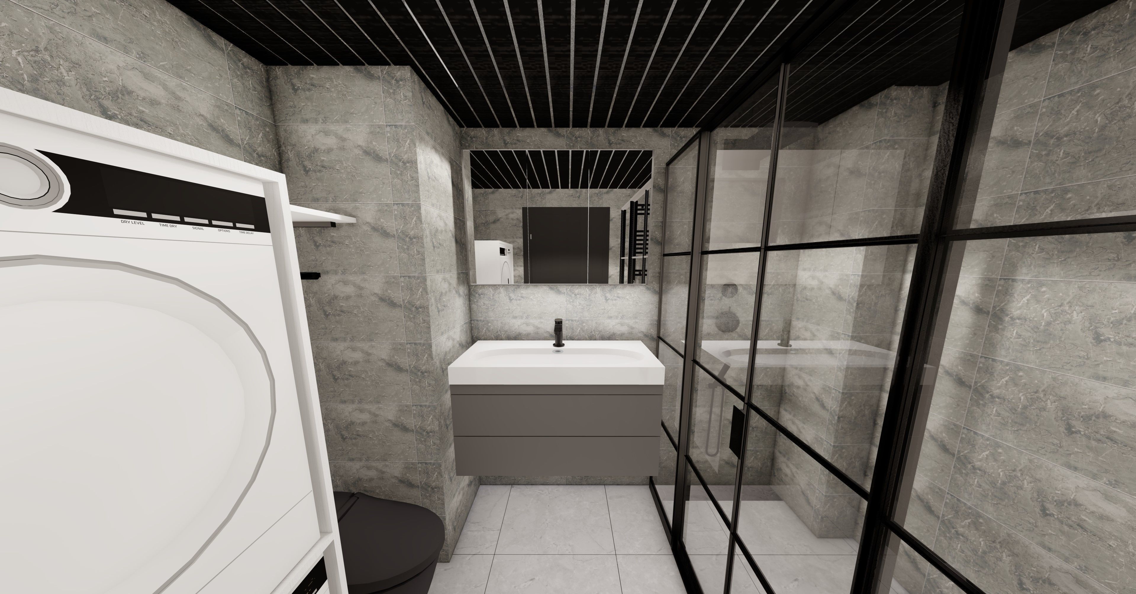 A Small Bathroom with details 3D model | CGTrader