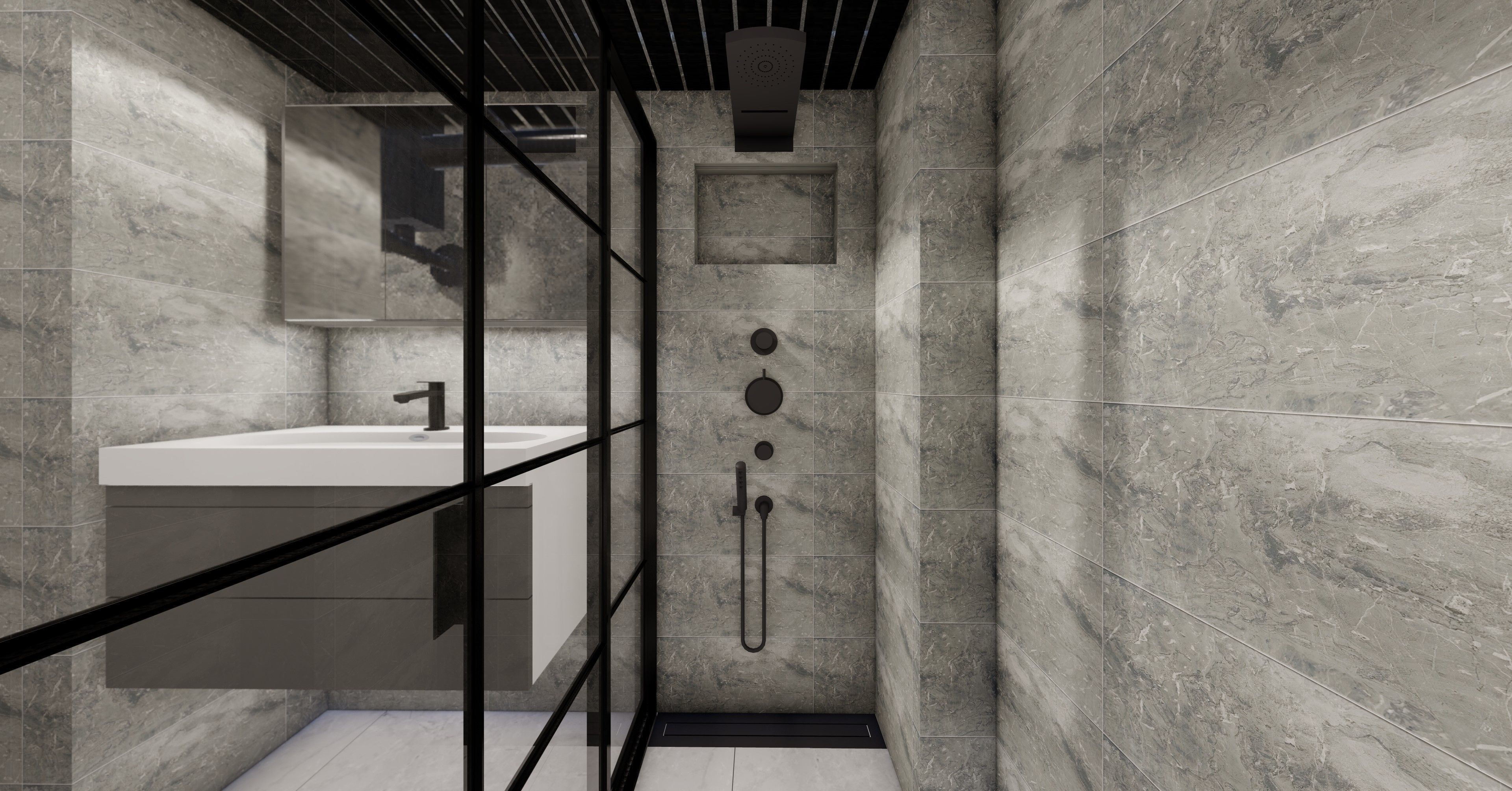A Small Bathroom with details 3D model | CGTrader