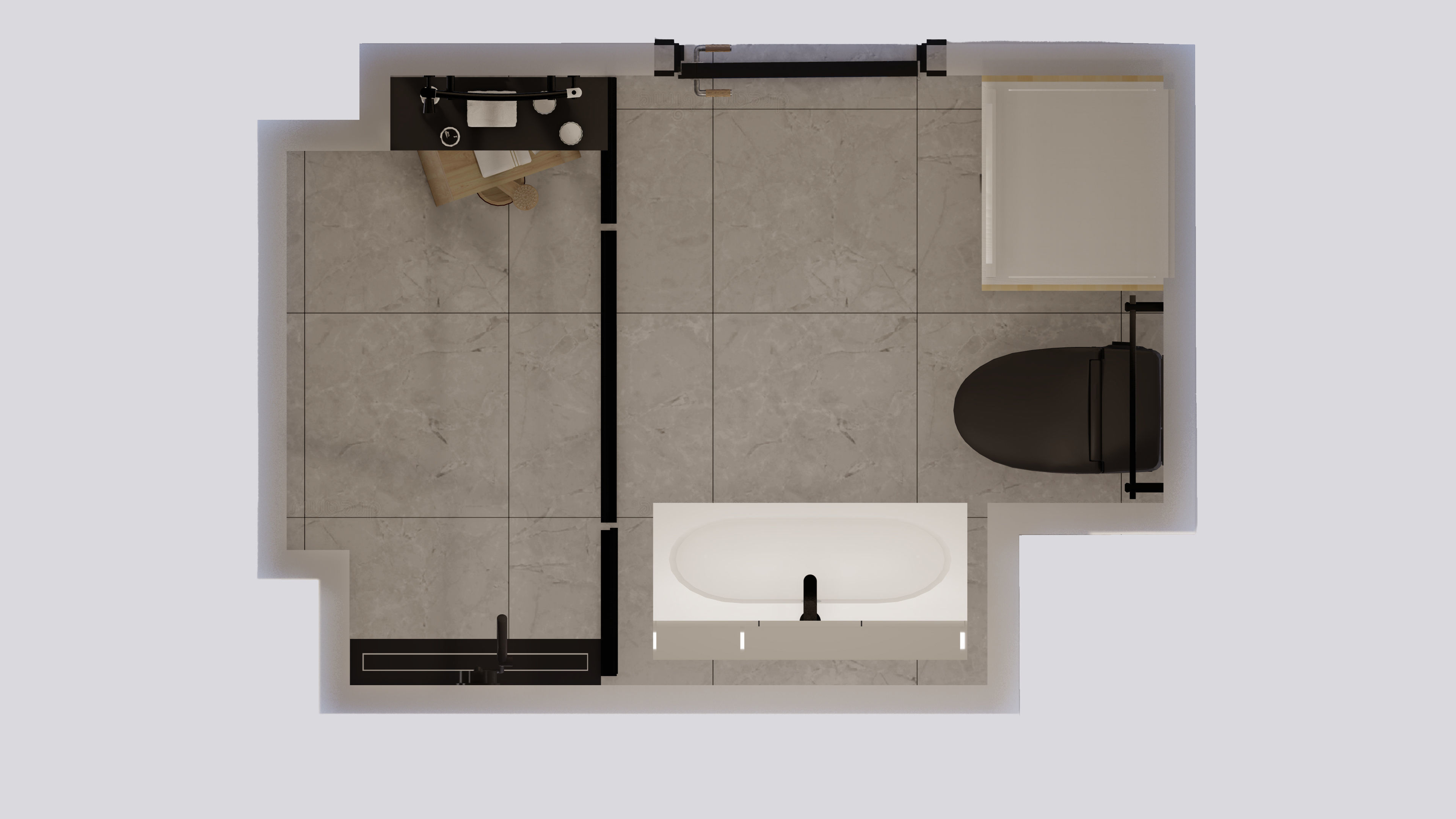 A Small Bathroom with details 3D model | CGTrader