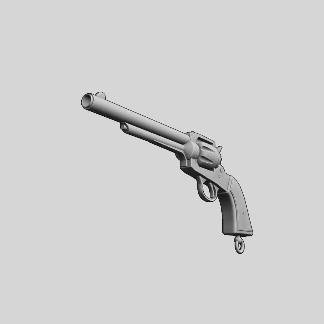 Golden Pistol 3D Asset 3D model | CGTrader