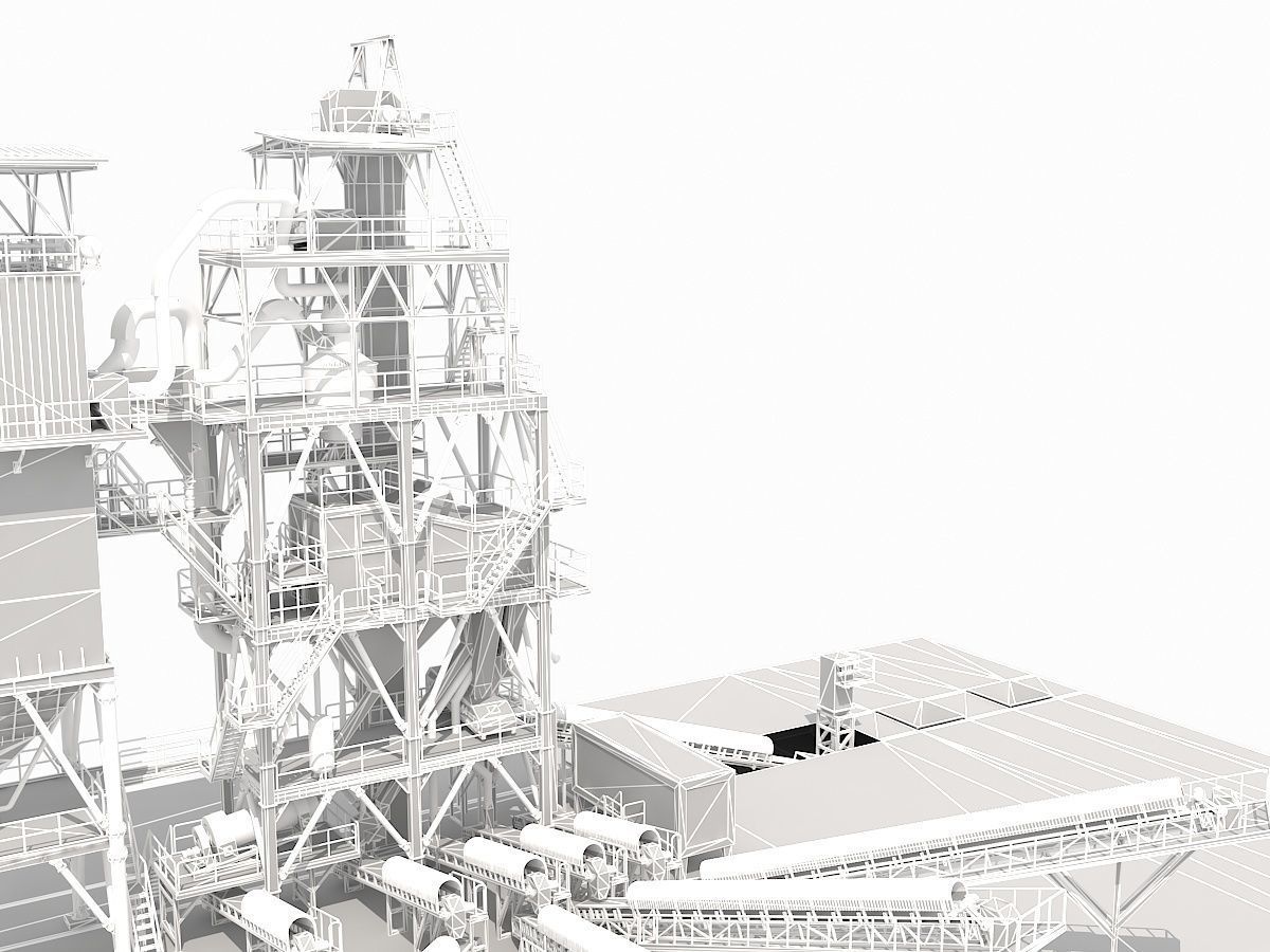 Asphalt Mixing Plant 3D model | CGTrader