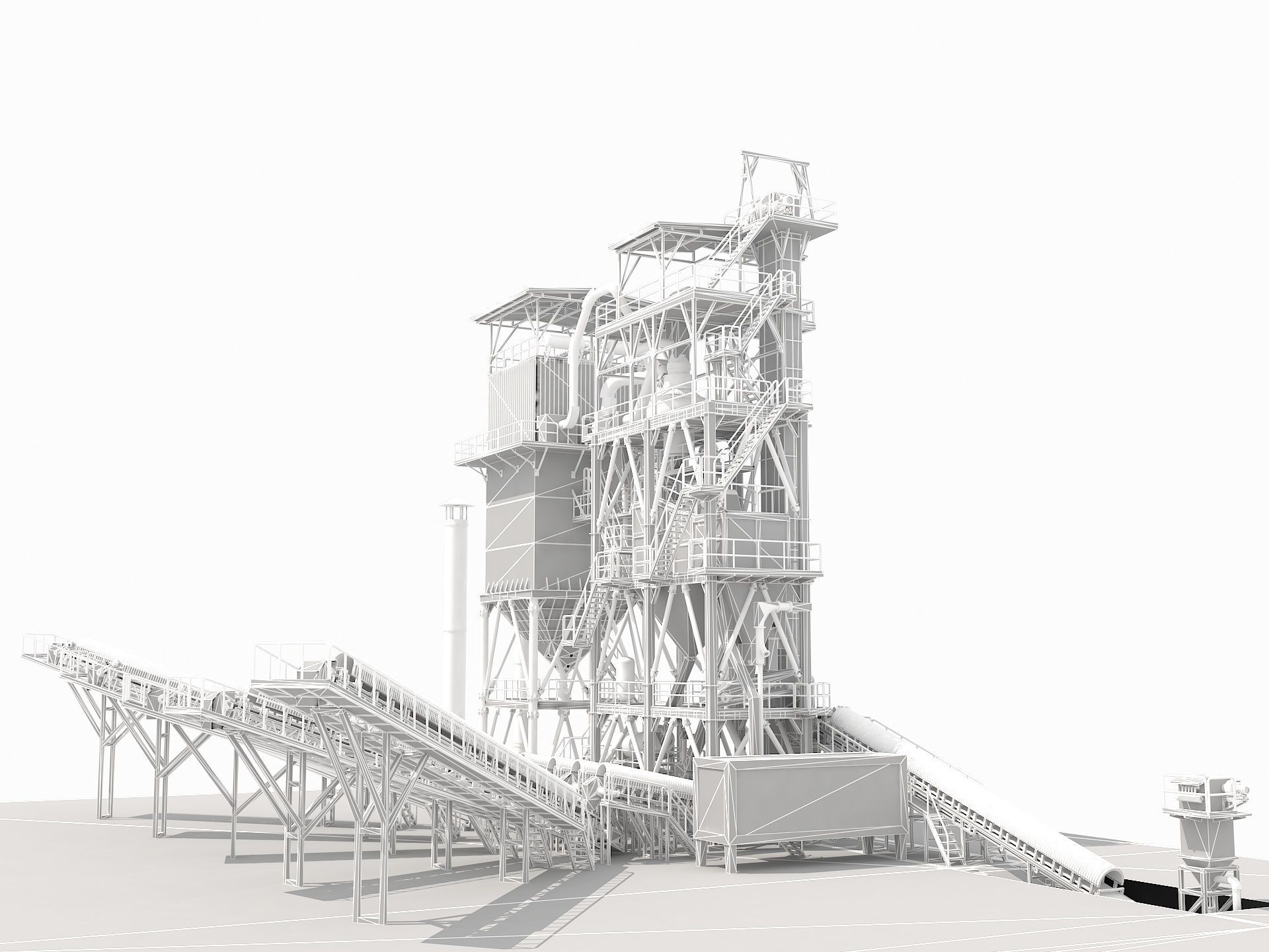 Asphalt Mixing Plant 3D model | CGTrader