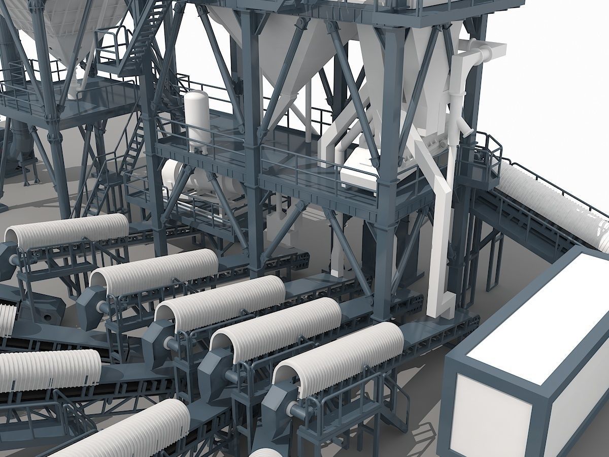 Asphalt Mixing Plant 3D model | CGTrader