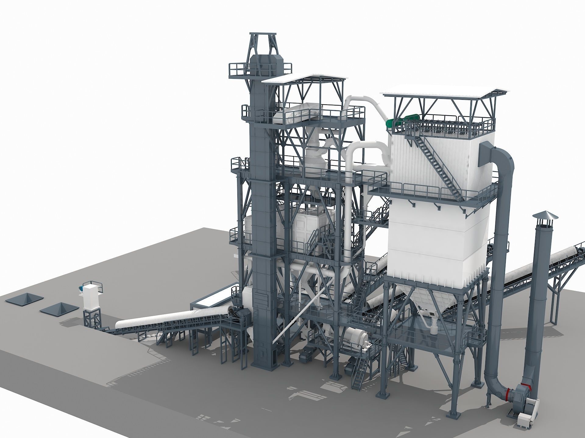 Asphalt Mixing Plant 3D model | CGTrader