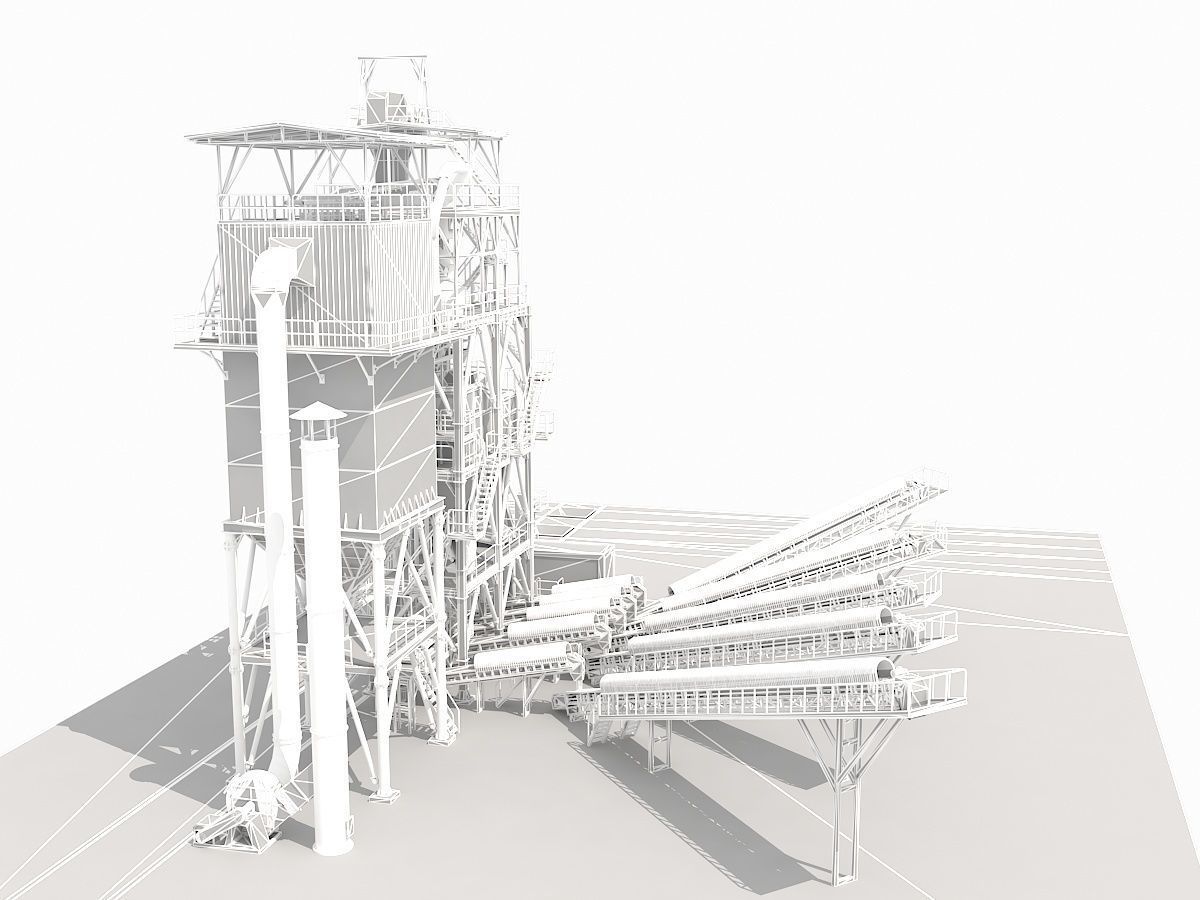 Asphalt Mixing Plant 3D model | CGTrader
