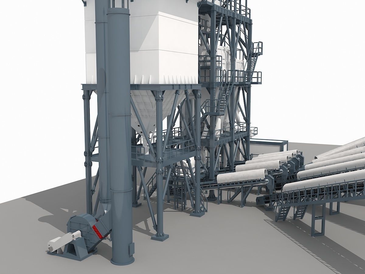 Asphalt Mixing Plant 3D model | CGTrader
