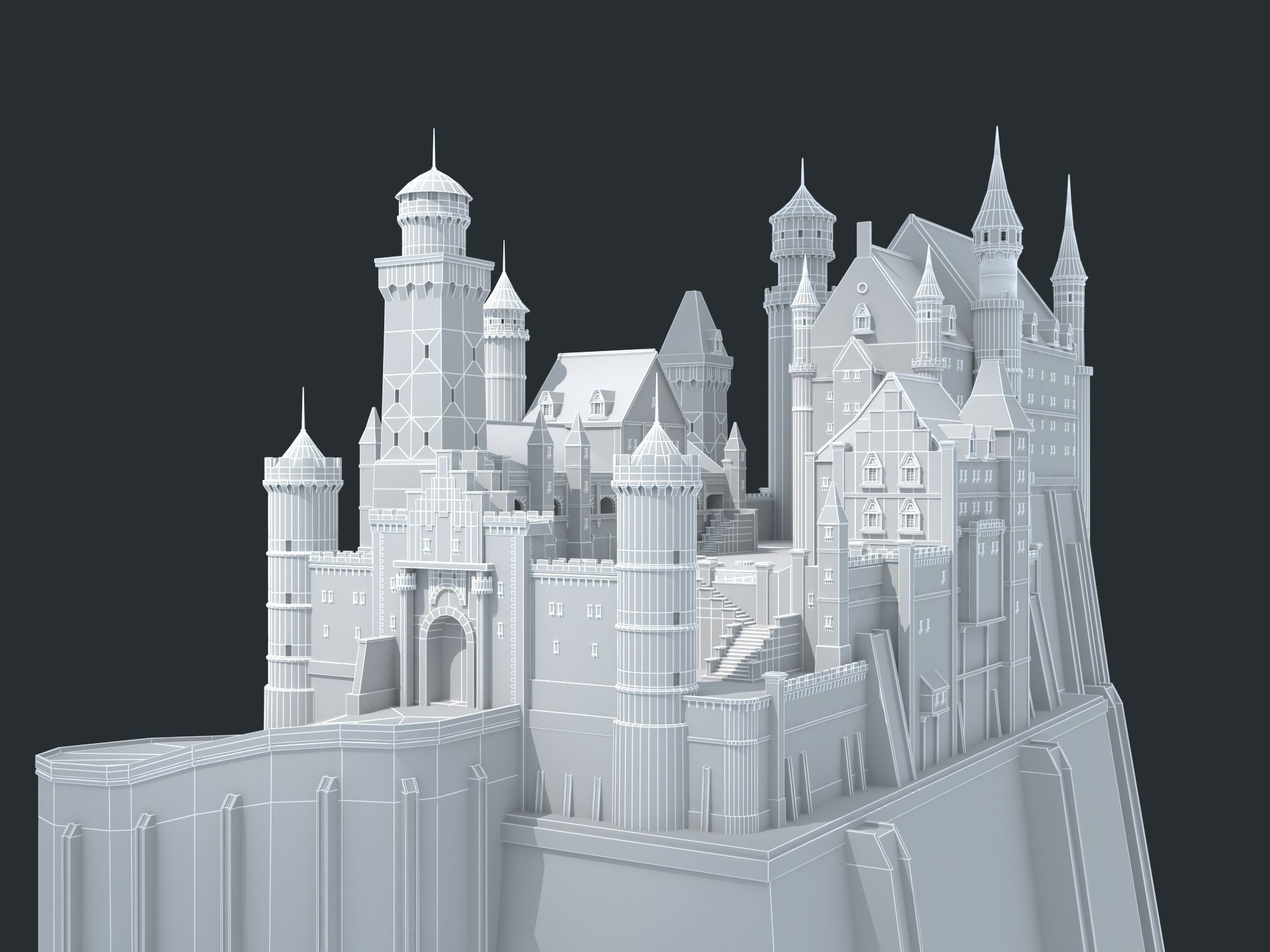 Neuschwanstein castle 3D model | CGTrader