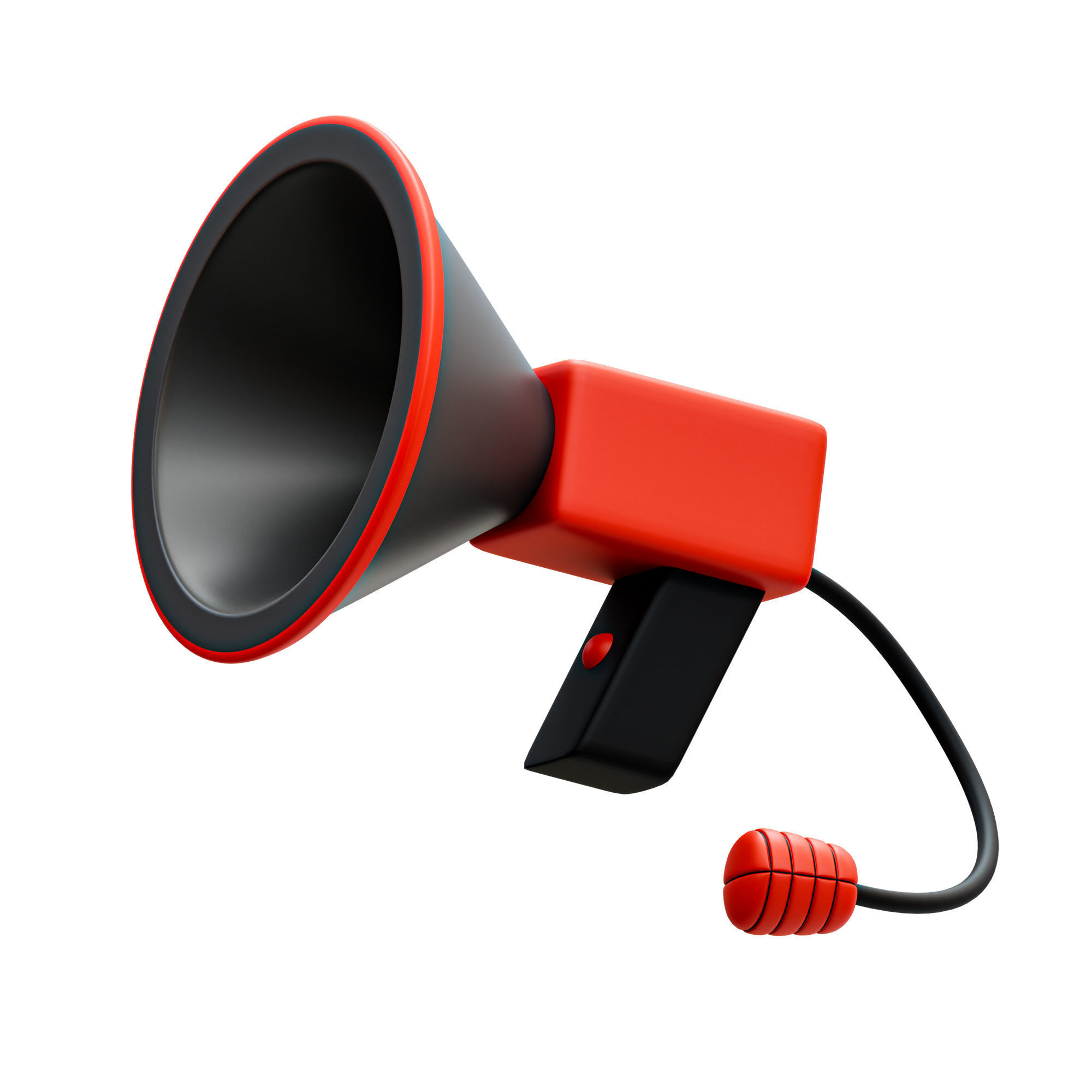 3D model Megaphone Icon VR / AR / low-poly | CGTrader