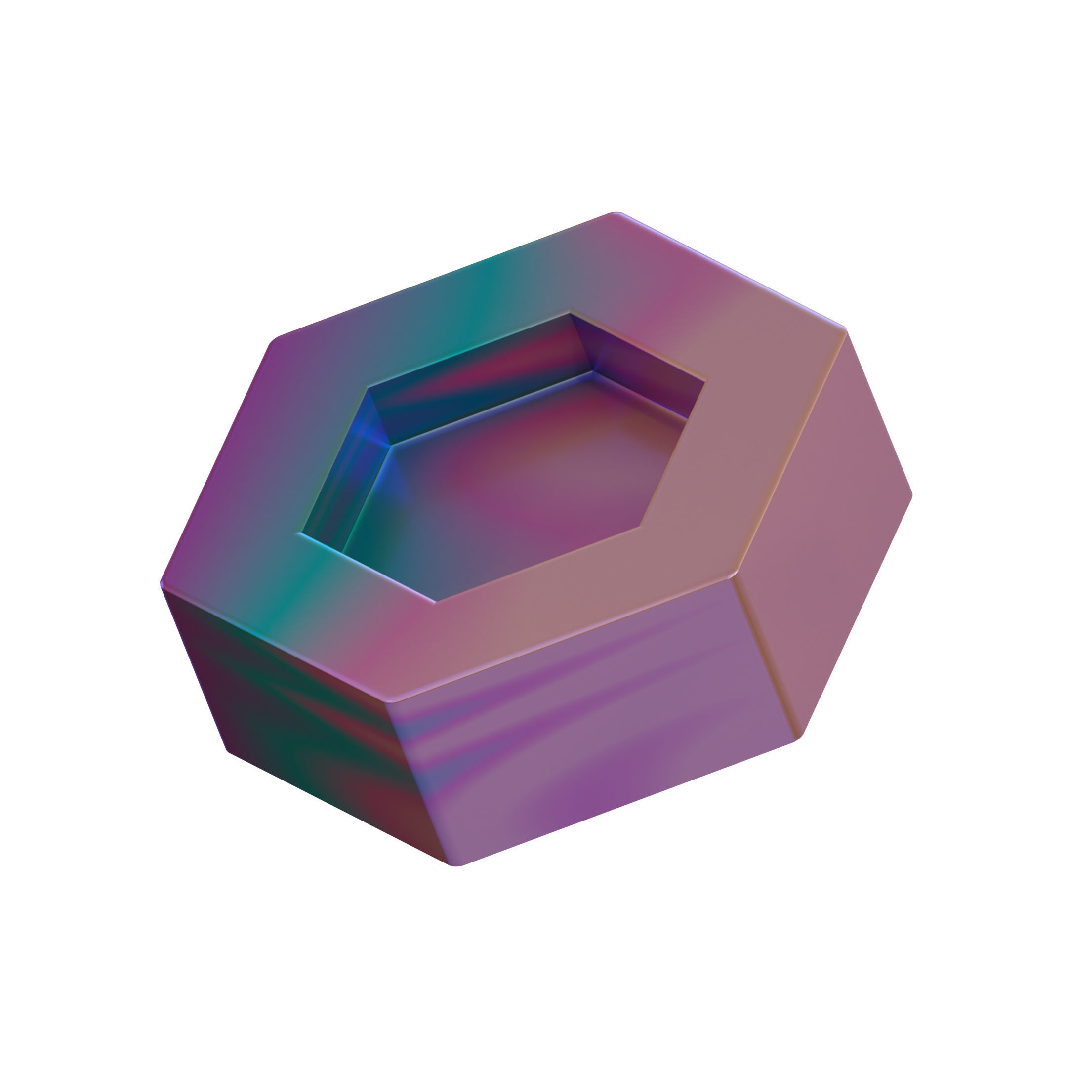 3D model Hexagon Geometric Shape VR / AR / low-poly | CGTrader