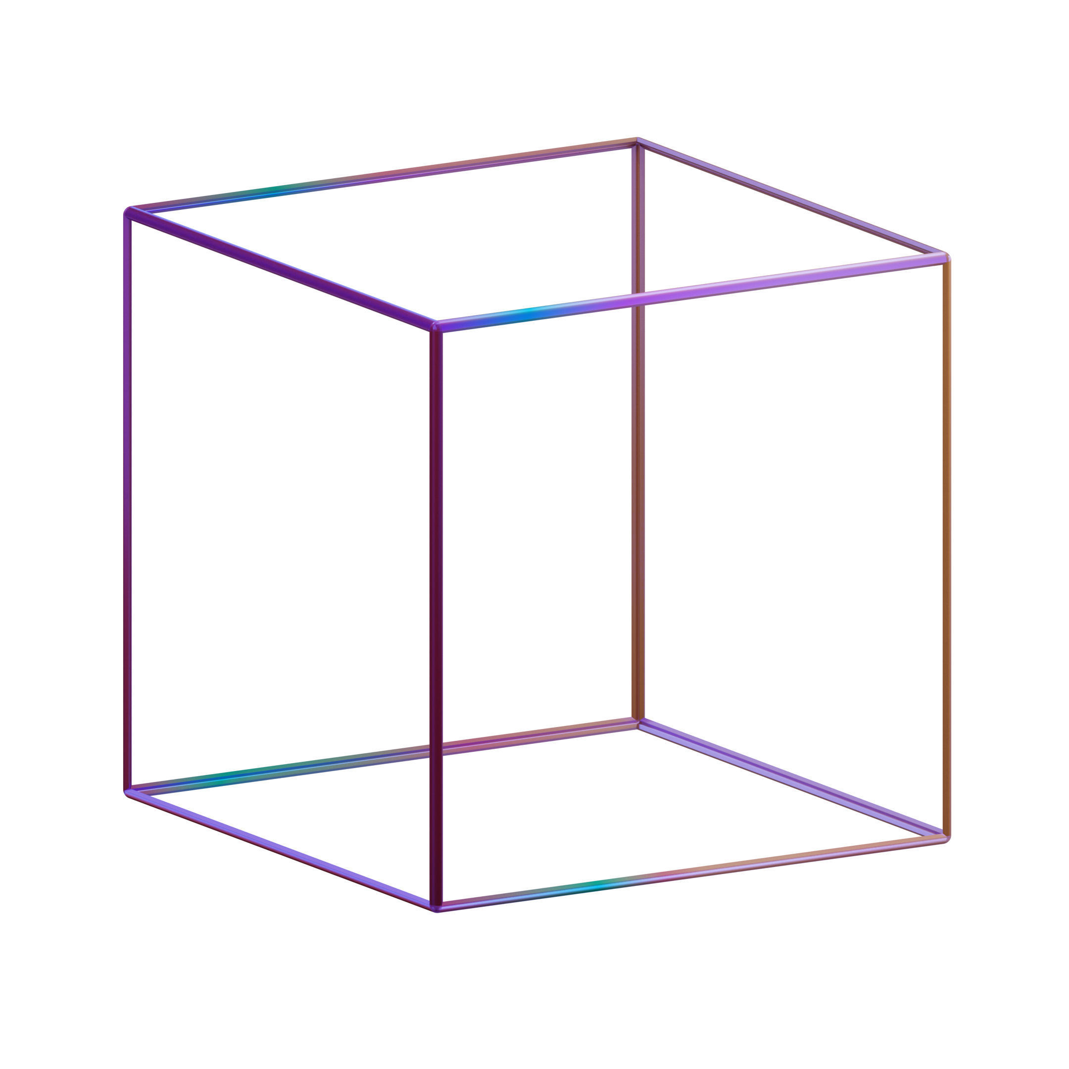 3D model Wireframe Cube Geometric Shape VR / AR / low-poly | CGTrader