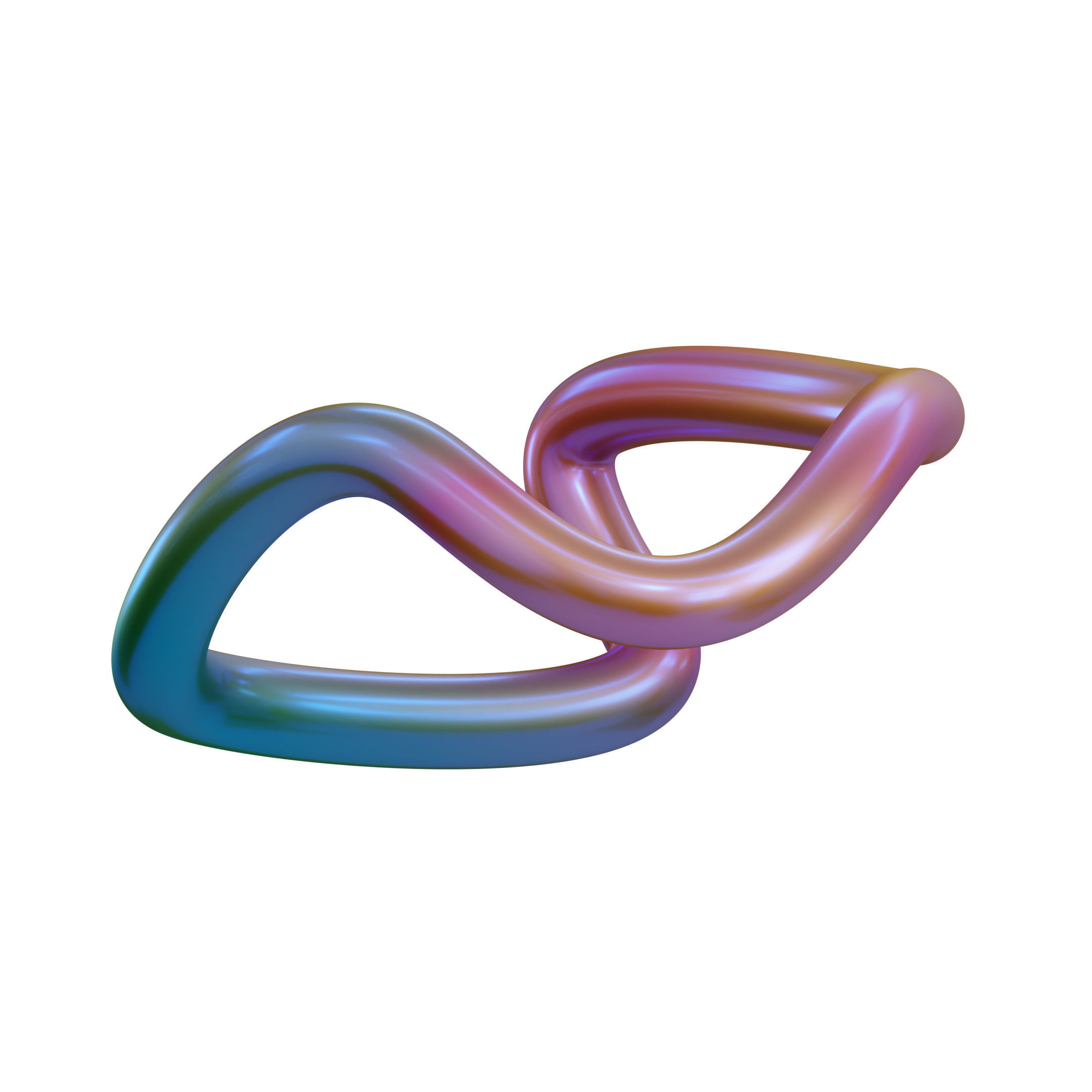 3D model Squiggly Line Geometric Shape VR / AR / low-poly | CGTrader