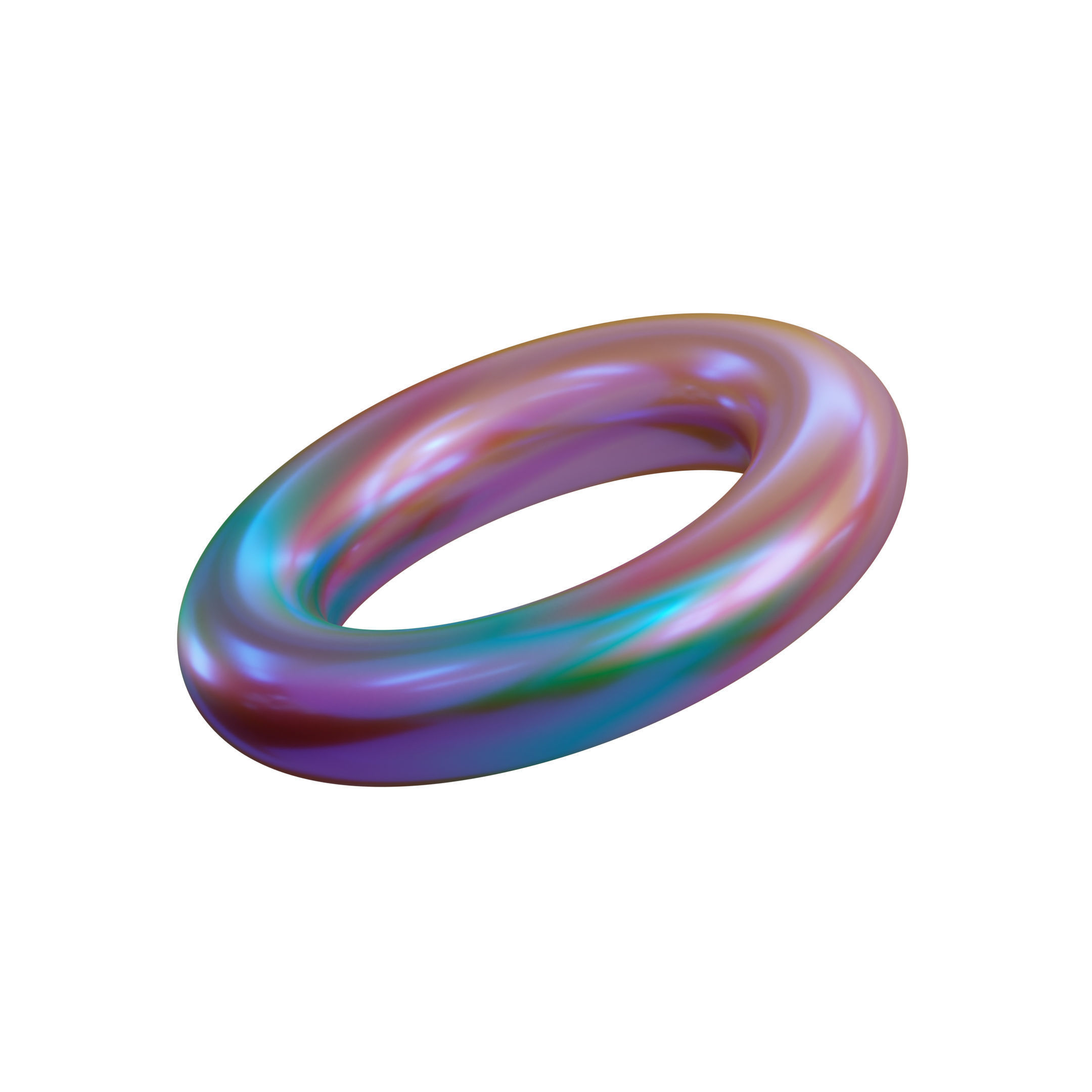 3D model Donut Geometric Shape VR / AR / low-poly | CGTrader
