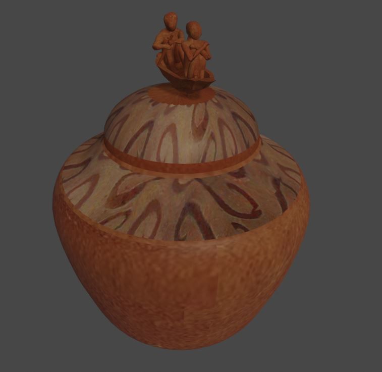 3D model Manunggul Jar - Filipino History Artifact VR / AR / low-poly ...