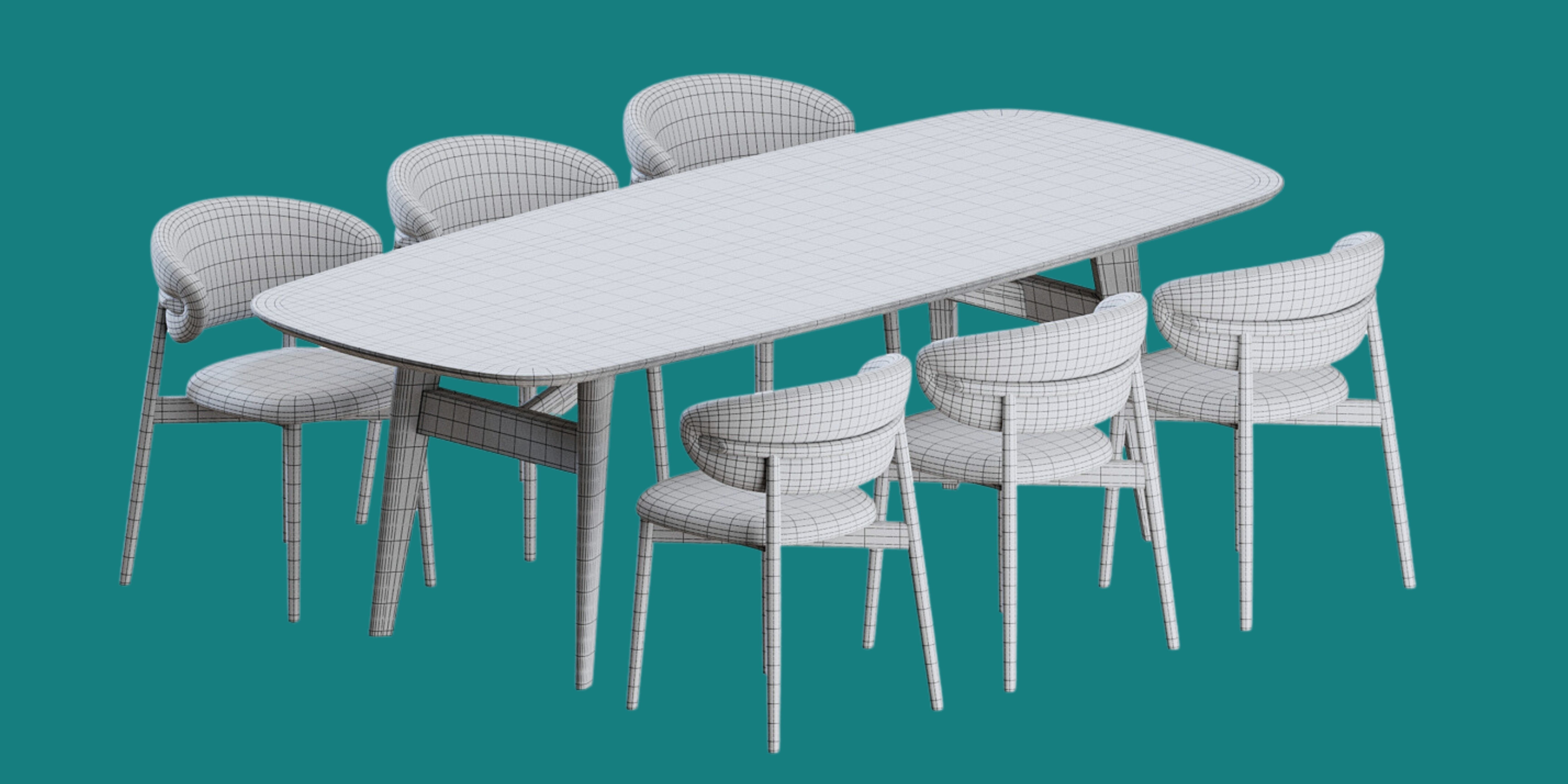 Dinning Set 3D model | CGTrader