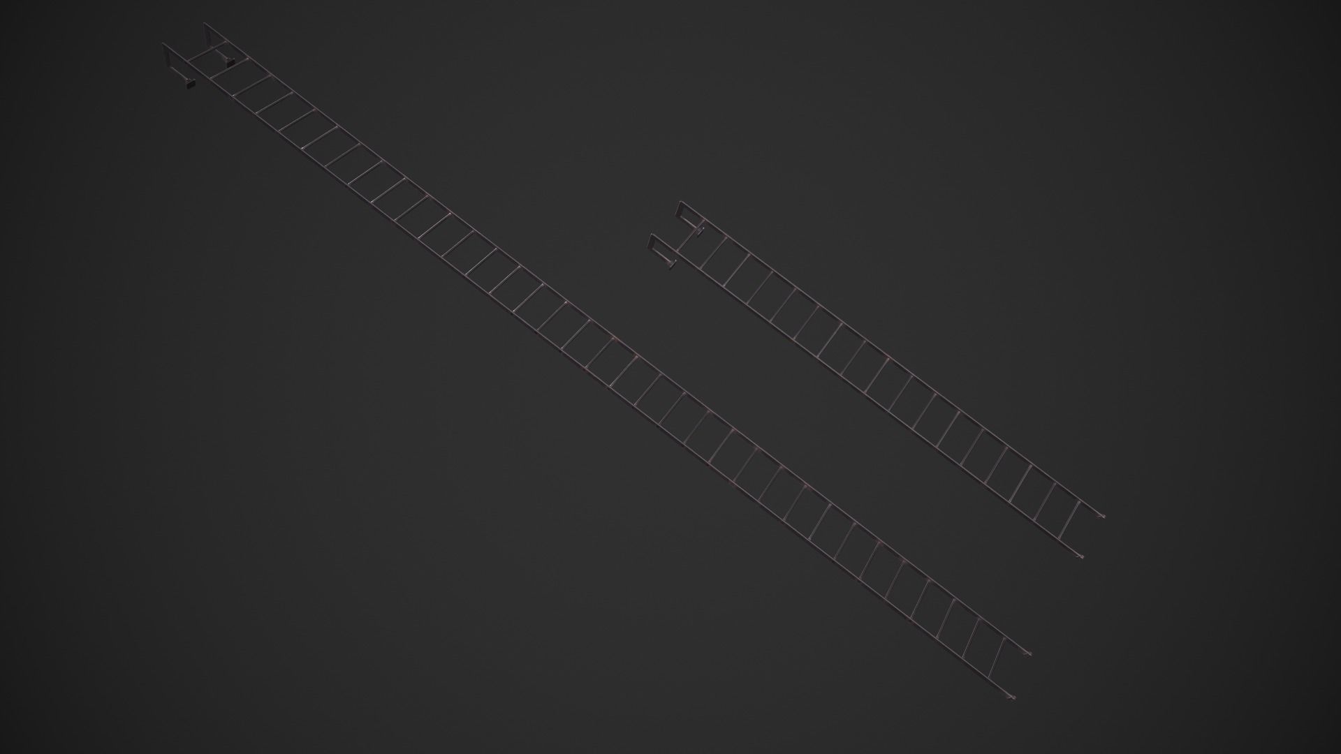 3D model Ladder Set two ladders VR / AR / low-poly | CGTrader