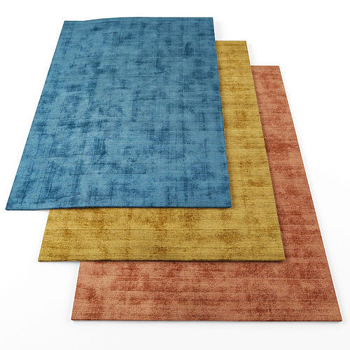 3D model Rugs-1311 three colorful rugs VR / AR / low-poly | CGTrader