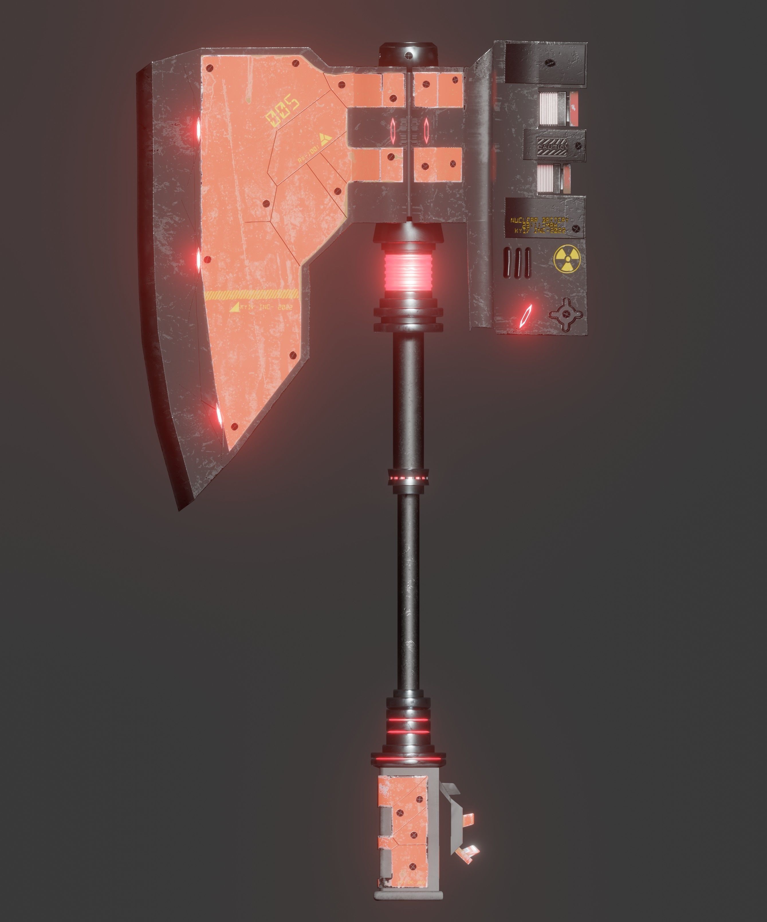 3D model Cyberpunk axe VR / AR / low-poly | CGTrader