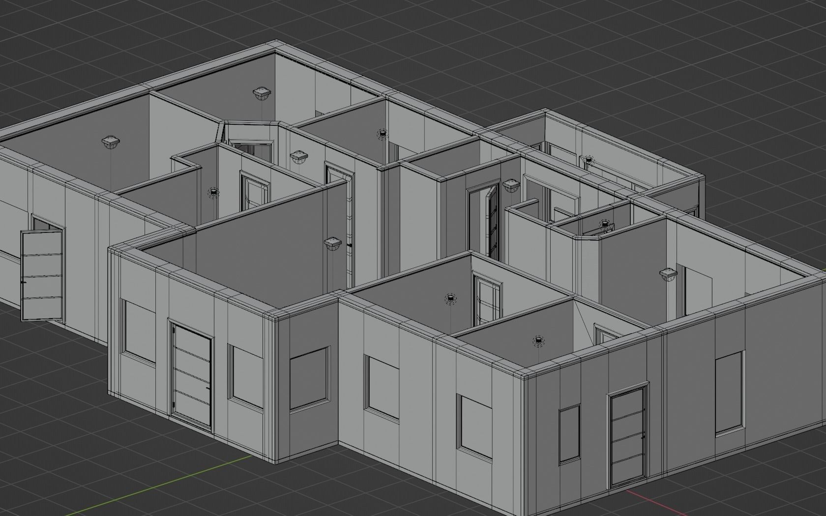 Modern Brick house PBR High-poly 3D model 3D model | CGTrader