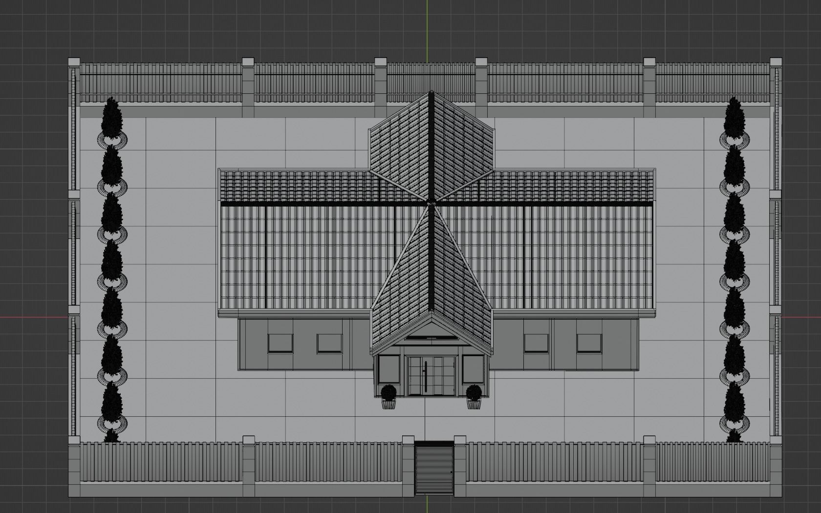 Modern Brick house PBR High-poly 3D model 3D model | CGTrader