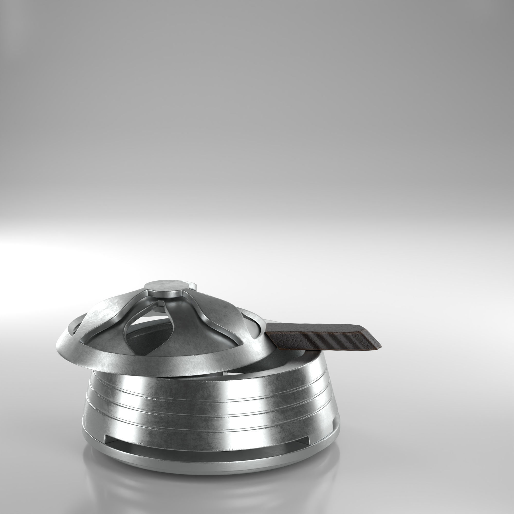 Aluminum kaloud lotus hookah 3D model | CGTrader