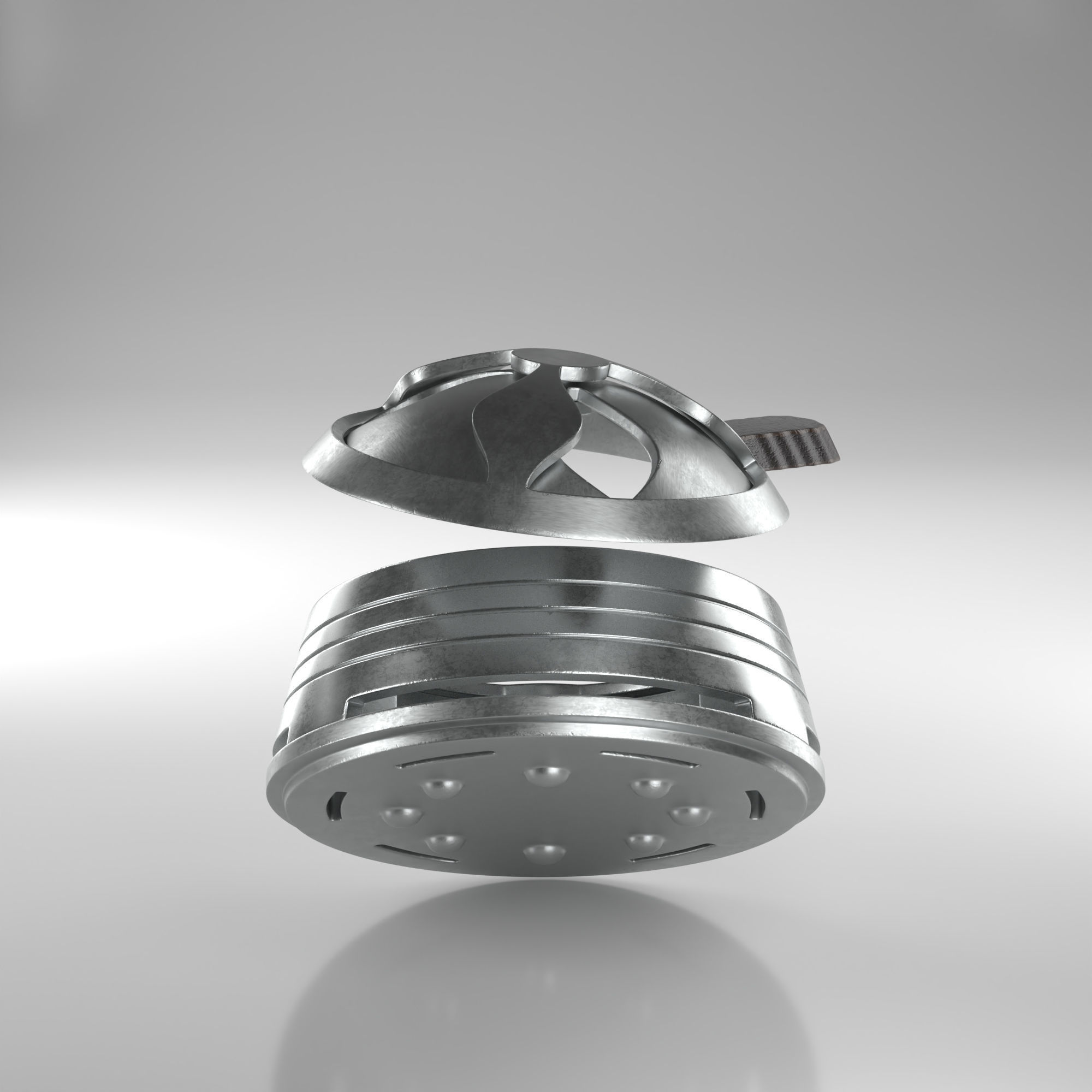 Aluminum kaloud lotus hookah 3D model | CGTrader