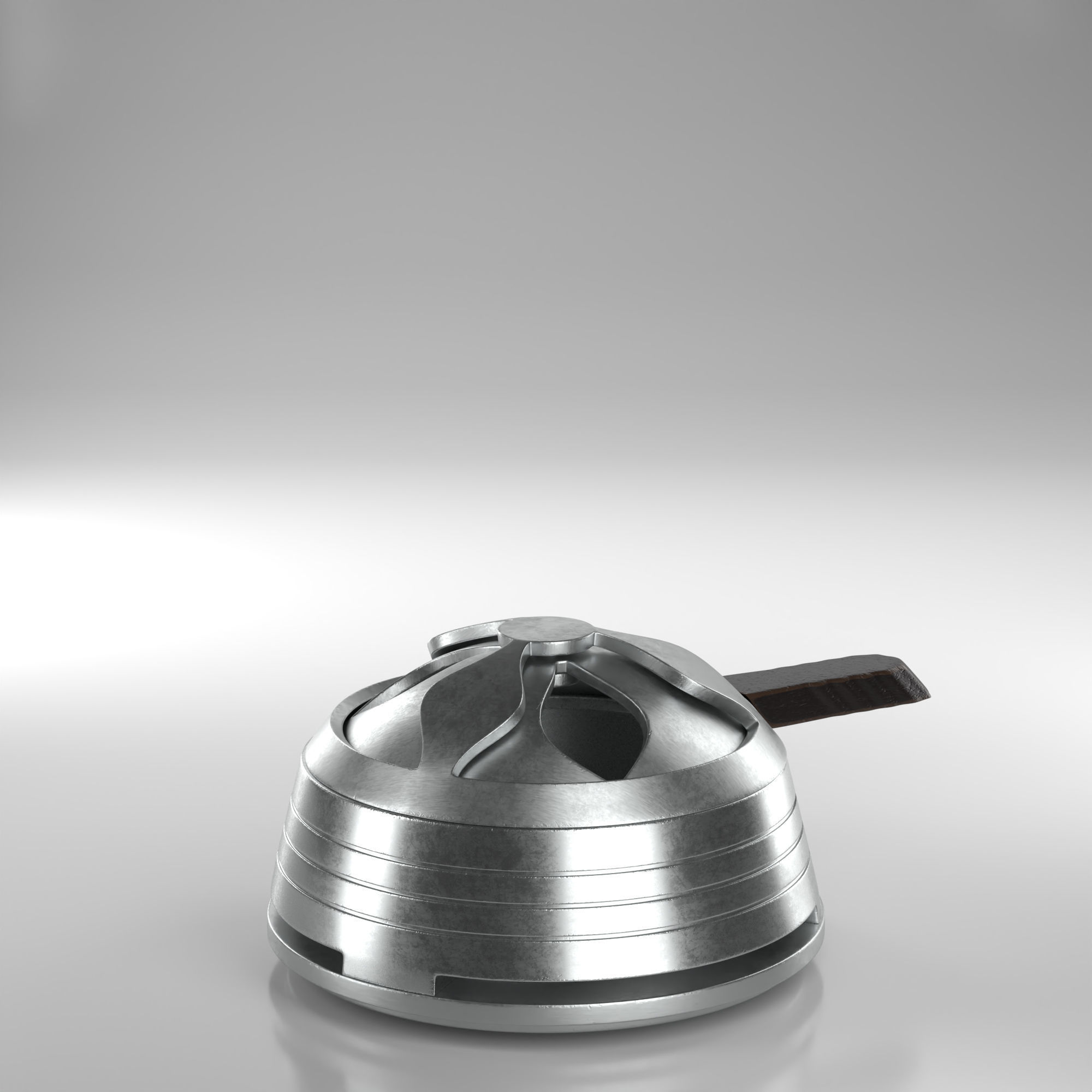 Aluminum kaloud lotus hookah 3D model | CGTrader