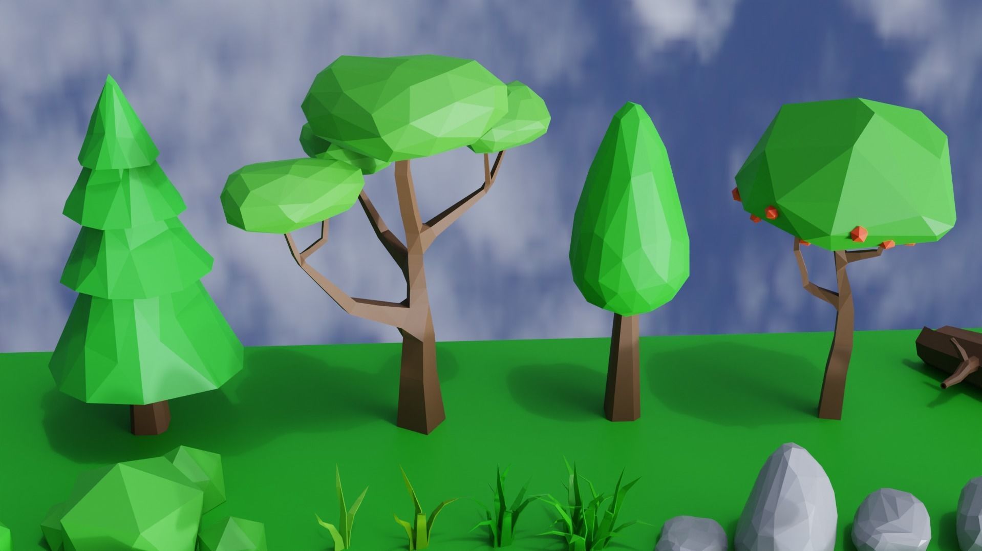 Enchanting Low-Poly Forest A Virtual Natural Wonderland free VR / AR ...
