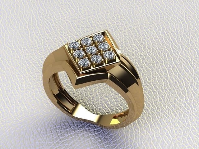 GENTS RING 3D model 3D printable | CGTrader