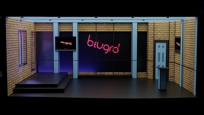 The set of a Hungarian TV show 3D model | CGTrader