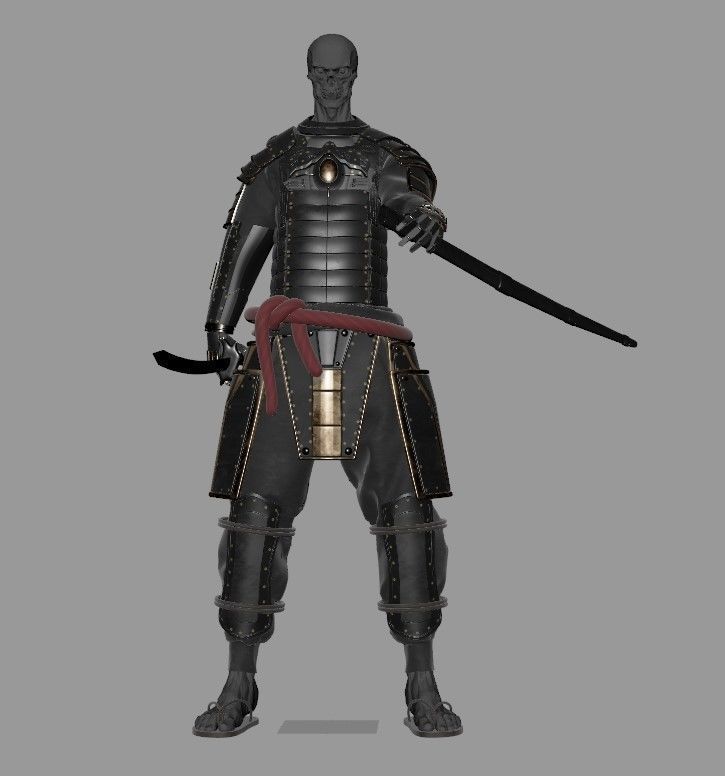 Samurai Cloth 3D model | CGTrader