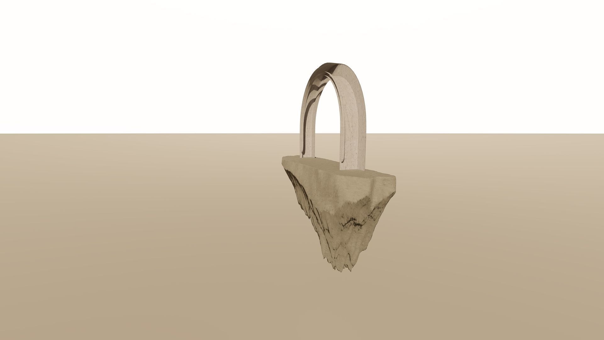 3D model Portal Arch on Floating Island VR / AR / low-poly | CGTrader