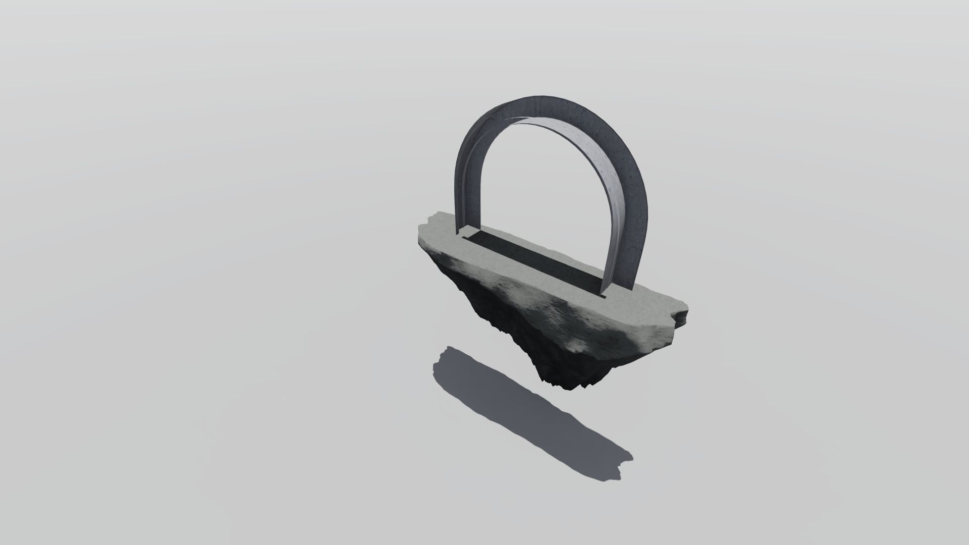 3D model Portal Arch on Floating Island VR / AR / low-poly | CGTrader