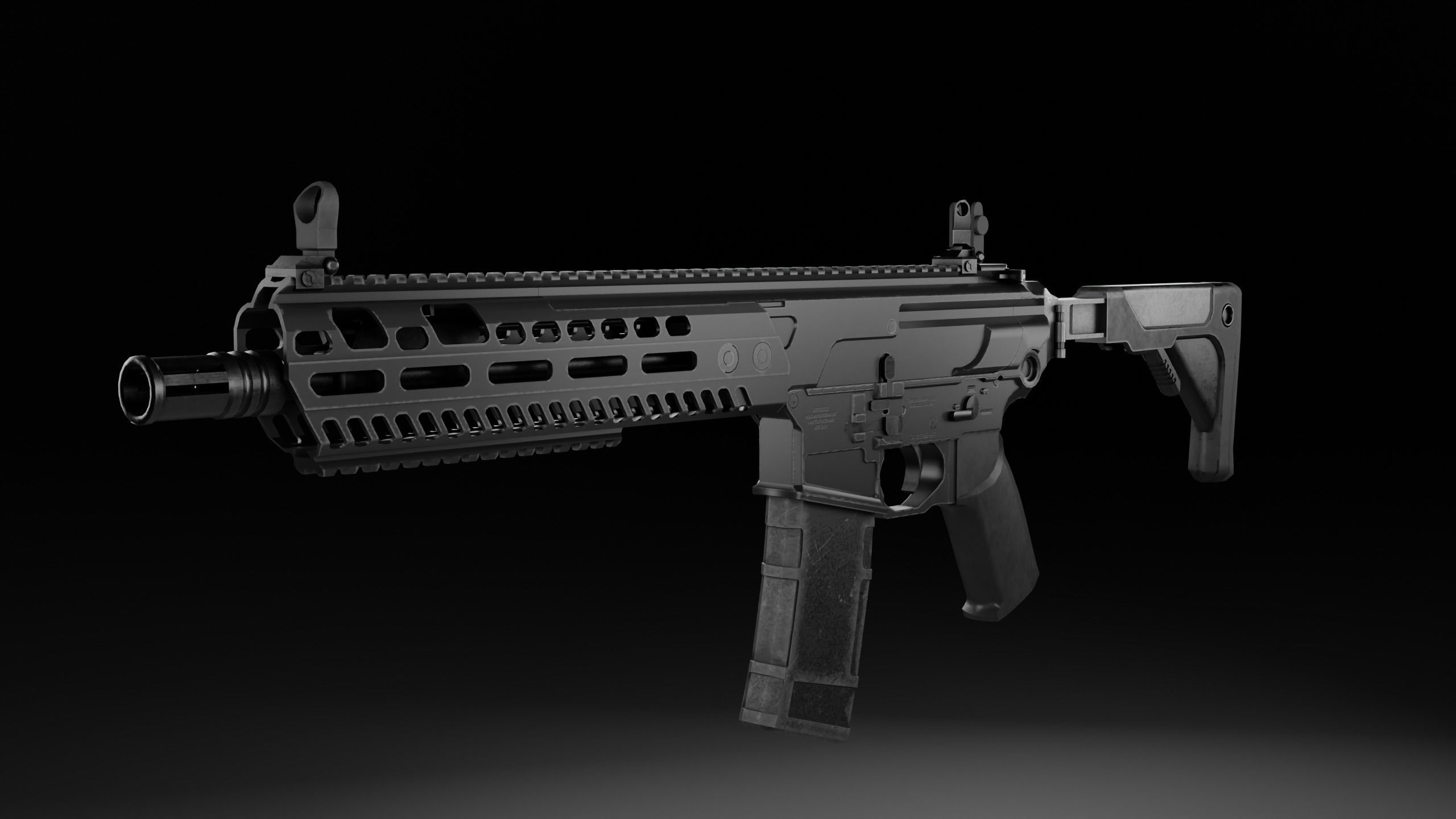 3D model Sig MCX VR / AR / low-poly | CGTrader
