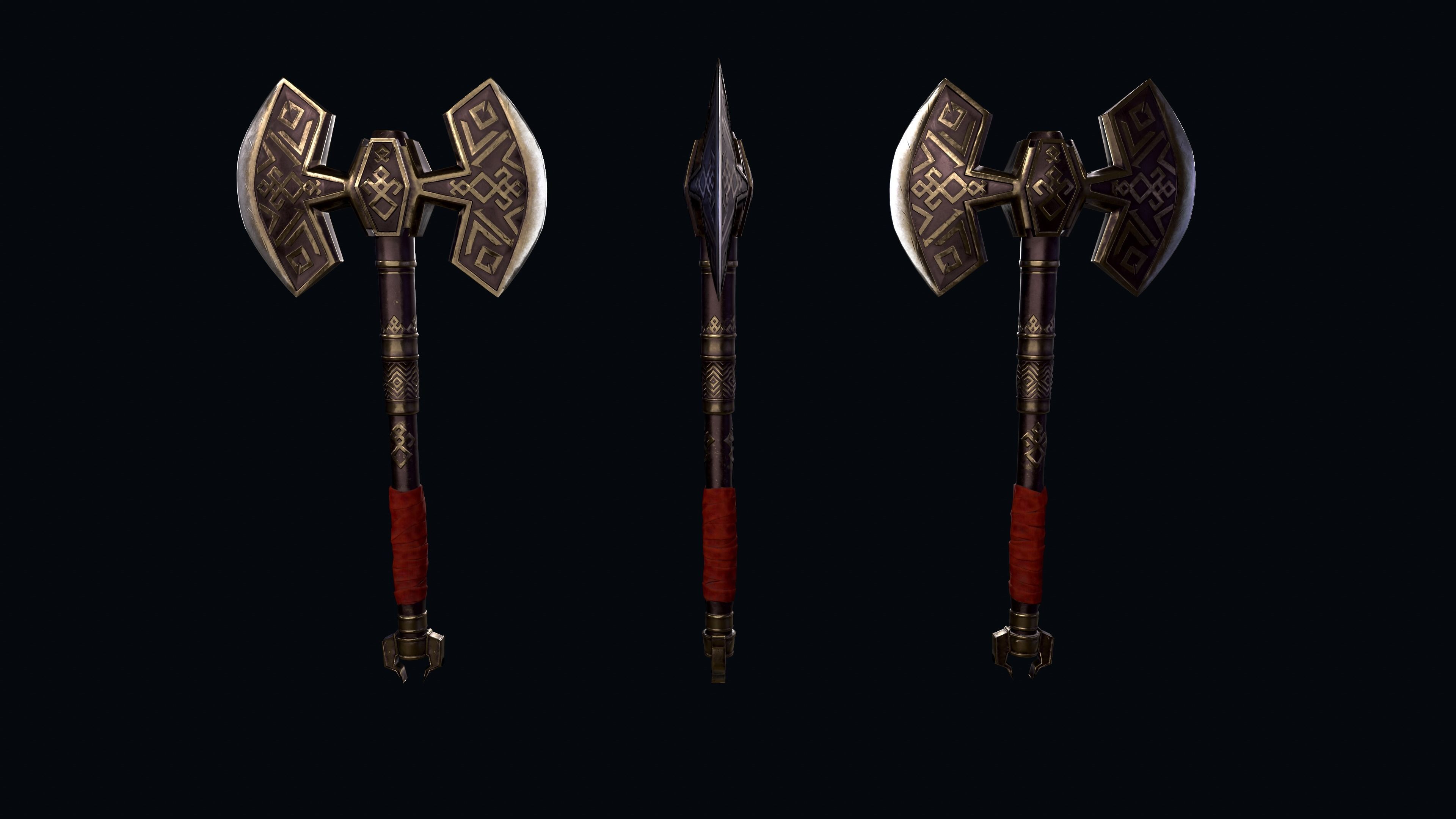 3D Model Collection Dwarf weapons set VR / AR / low-poly | CGTrader