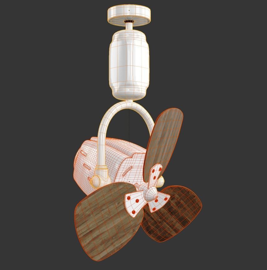 3D model Corner Ceiling Fan 3d model VR / AR / low-poly | CGTrader