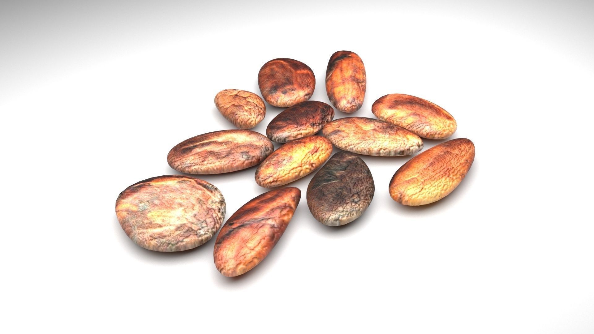 Cocoa Beans 3D model | CGTrader
