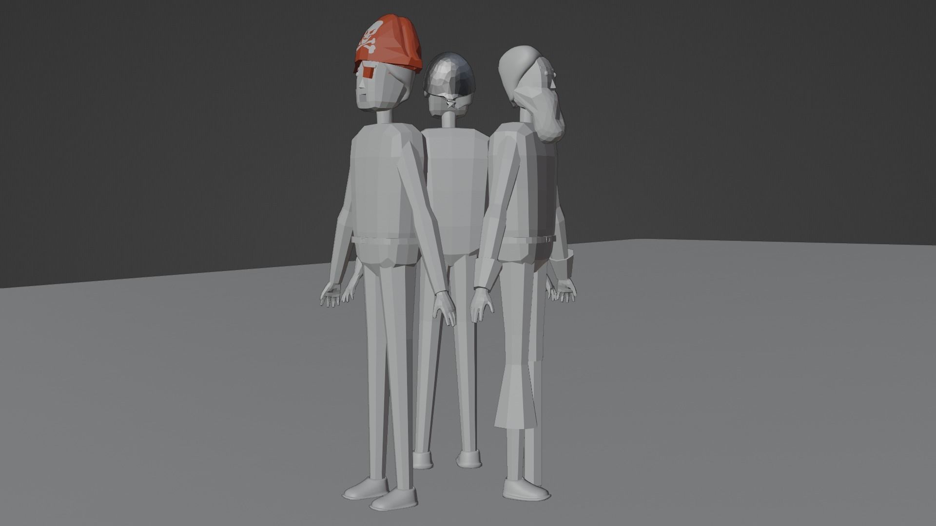 3D model cartoon pirates character VR / AR / low-poly | CGTrader