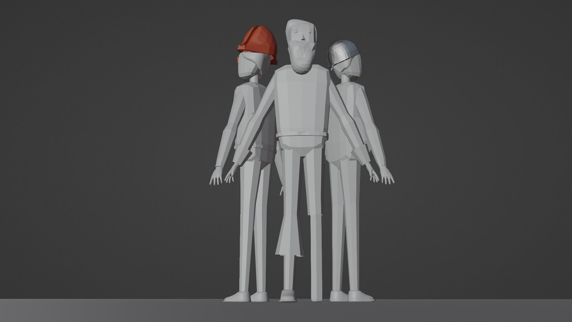 3D model cartoon pirates character VR / AR / low-poly | CGTrader