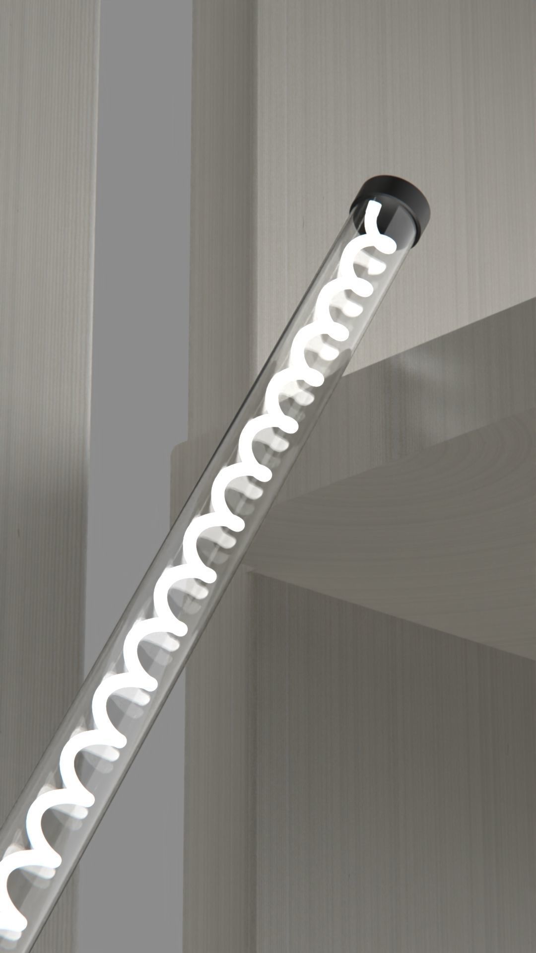 DNA inspired Helix LED light bar 3D model | CGTrader