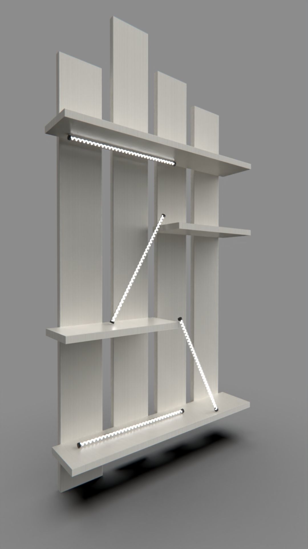 DNA inspired Helix LED light bar 3D model | CGTrader