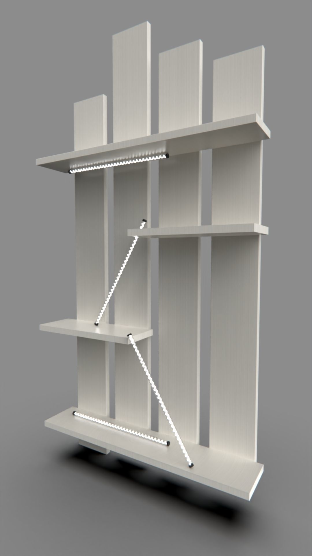 DNA inspired Helix LED light bar 3D model | CGTrader