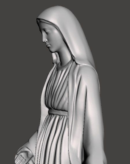 MIRACULOUS VIRGIN MARY 3D model 3D printable | CGTrader