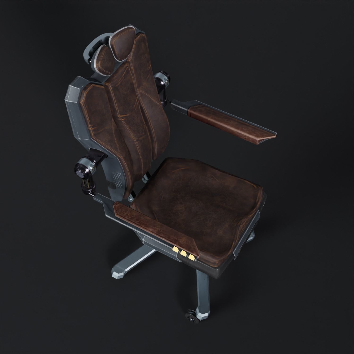3D model SciFi Furniture - Office Chair VR / AR / low-poly | CGTrader