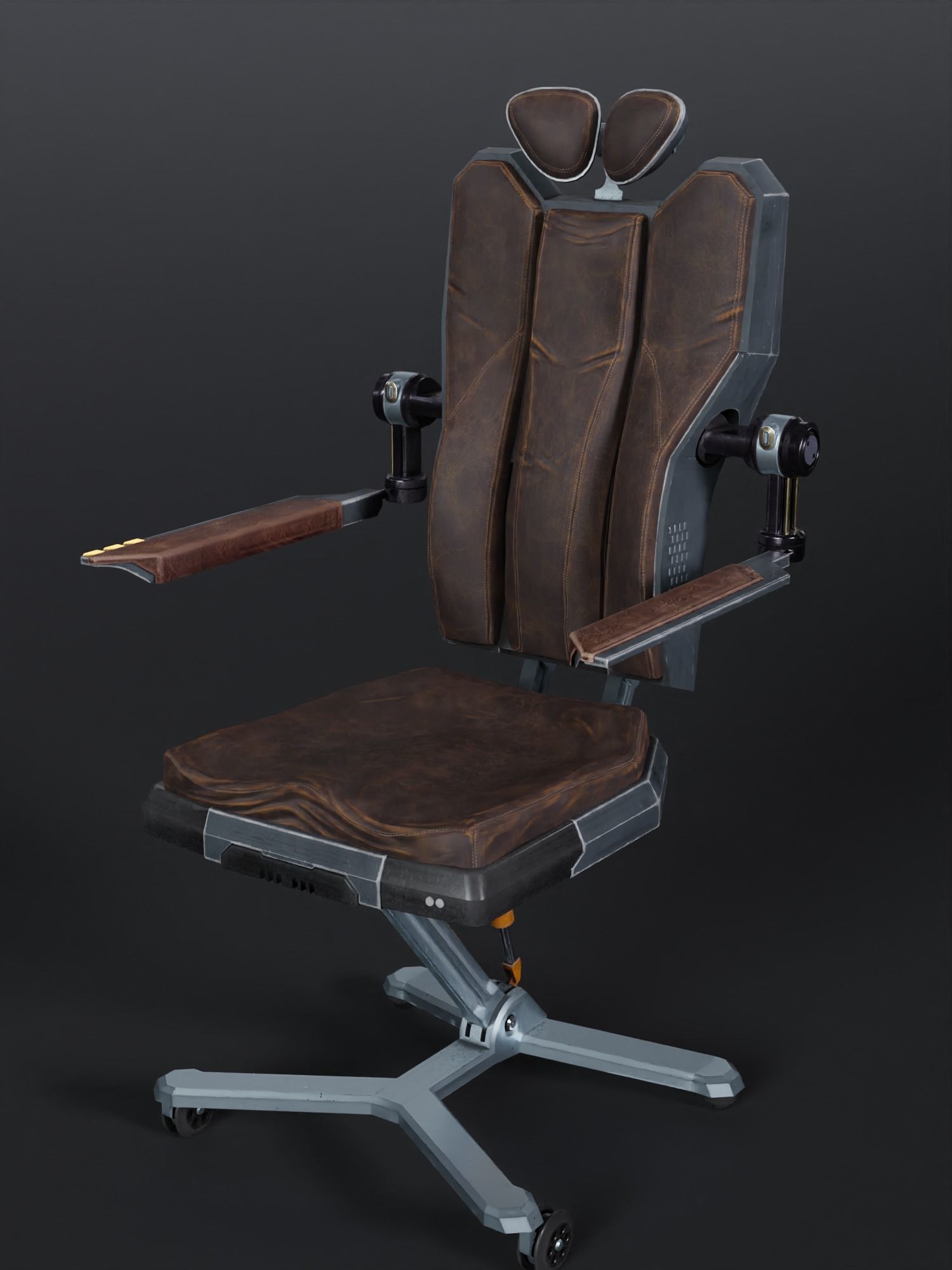3D model SciFi Furniture - Office Chair VR / AR / low-poly | CGTrader