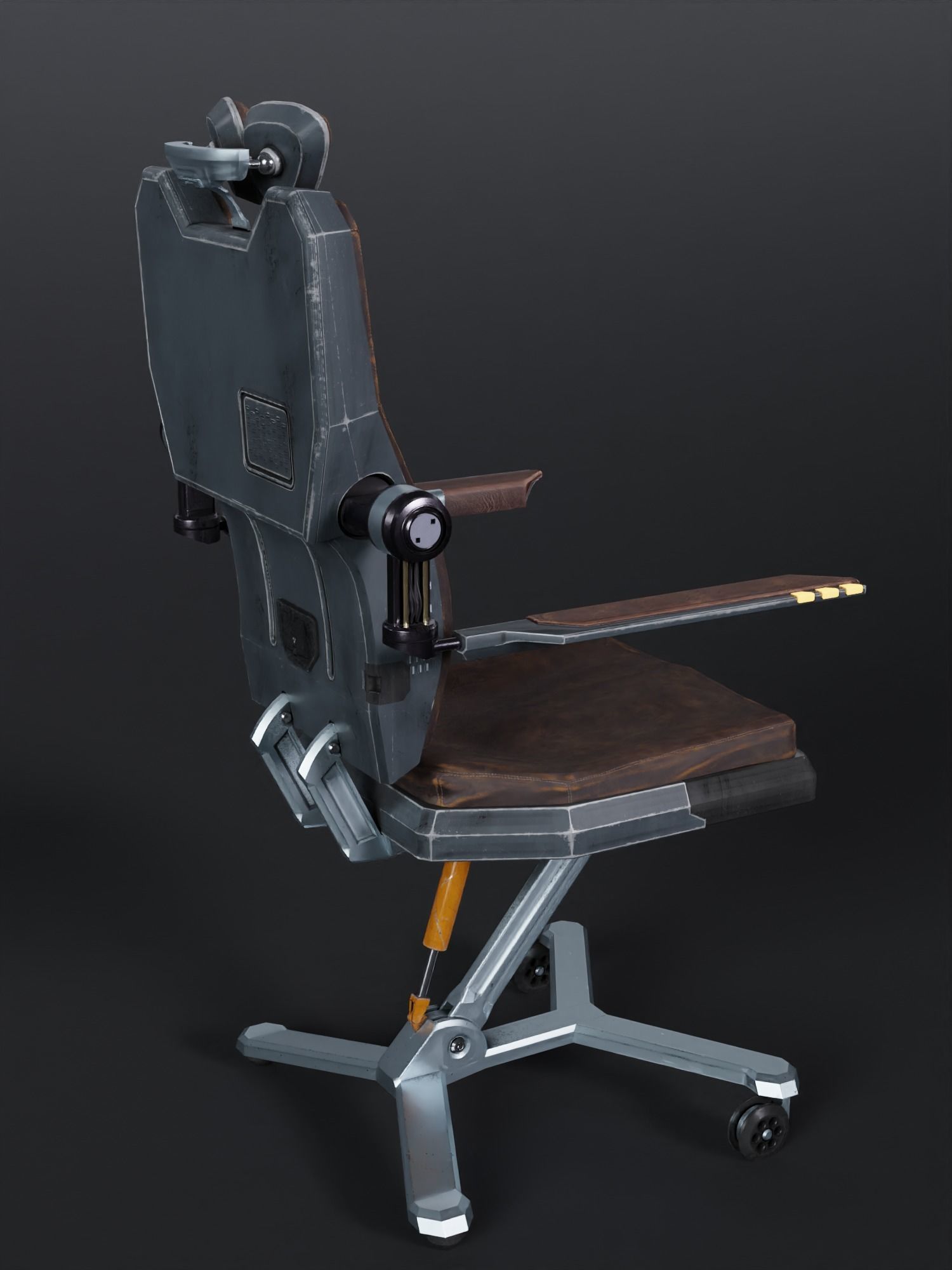 3D model SciFi Furniture - Office Chair VR / AR / low-poly | CGTrader